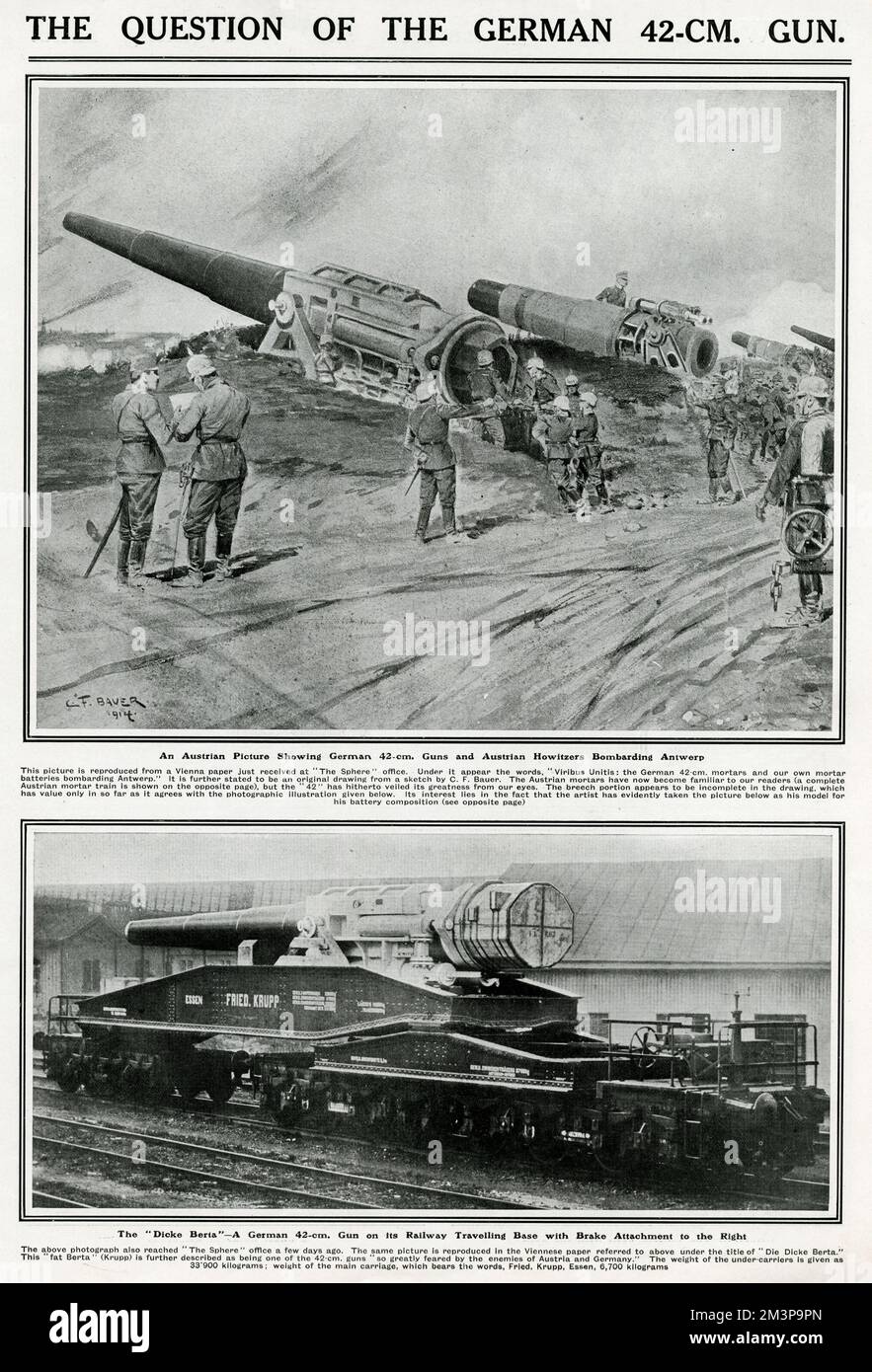 German 42 cm gun hi-res stock photography and images - Alamy