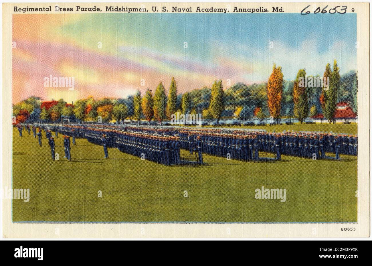 Regimental dress parade, Midshipmen, U. S. Naval Academy, Annapolis, Md ...
