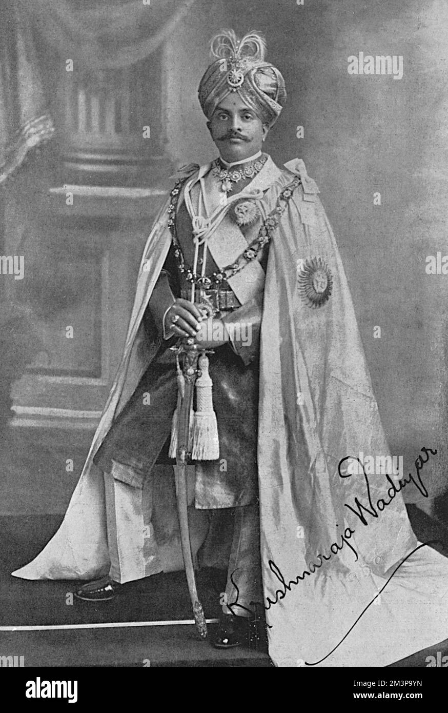 The Maharajah of Mysore, WW1 Stock Photo - Alamy