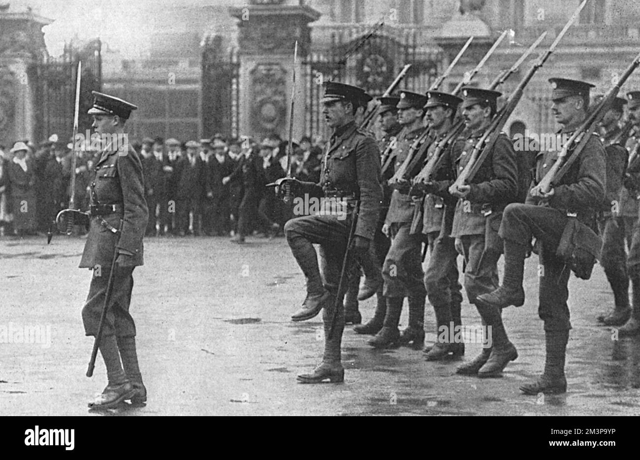 Prince of Wales with Grenadier Guards, WW1 Stock Photo - Alamy