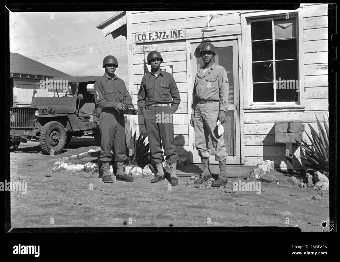 Regiment first sergeants 372nd Infantry , Military officers, United ...