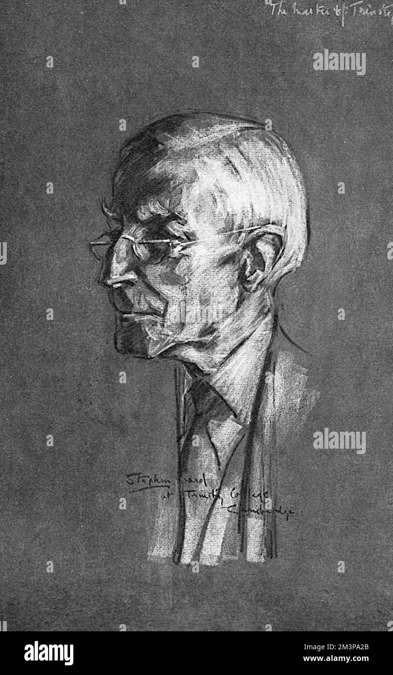 Lord Adrian, as sketched by Stephen Ward, 1961 Stock Photo - Alamy