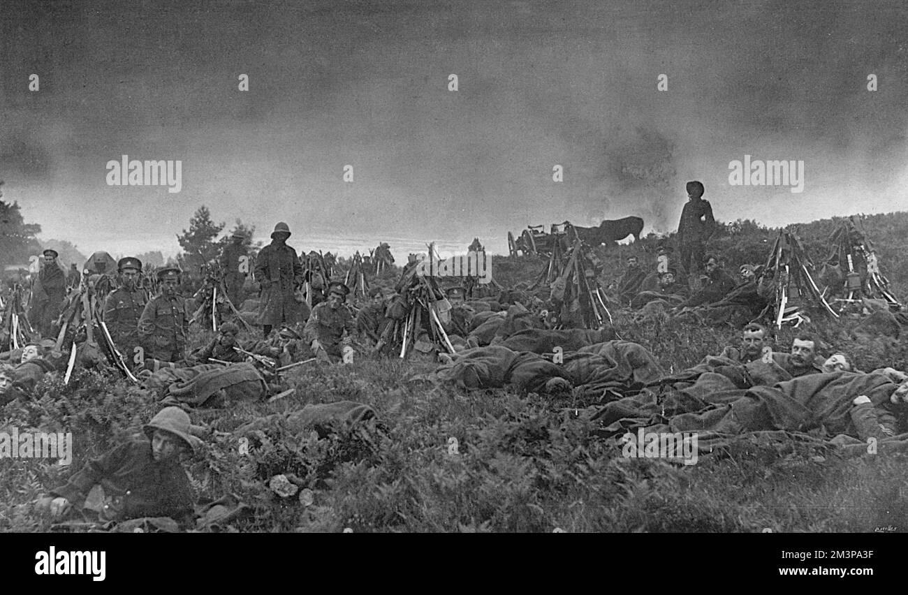 Dawn, First World War scene on the Western Front Stock Photo - Alamy