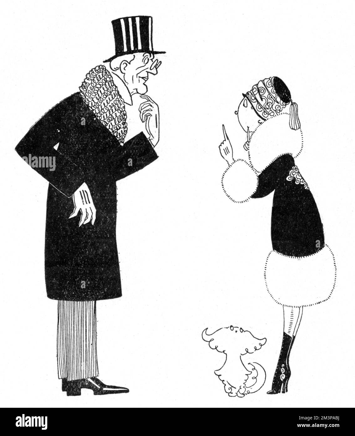 Eve talks to Lord Rhondda, the Food Controller, WW1 Stock Photo - Alamy