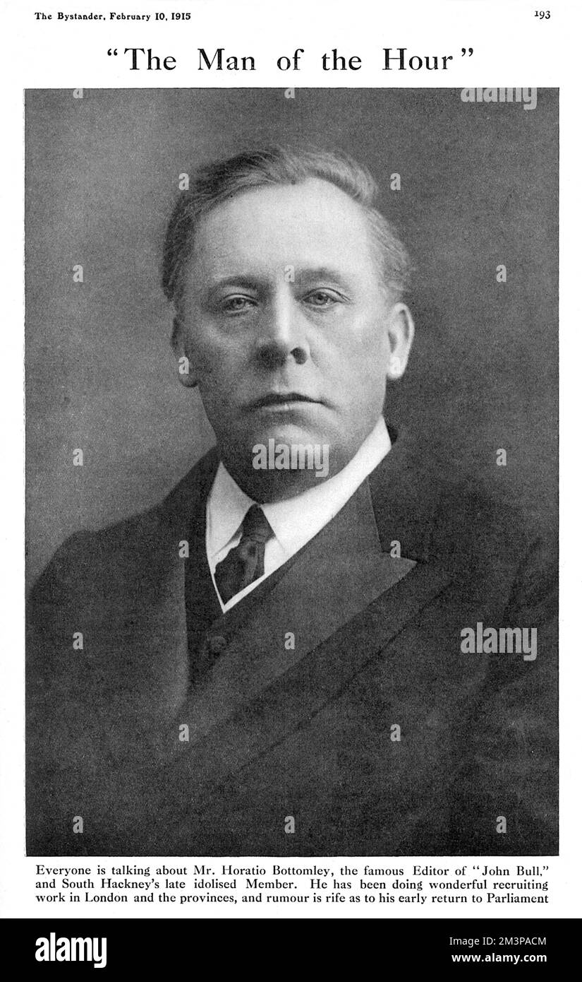 Horatio bottomley hi-res stock photography and images - Alamy