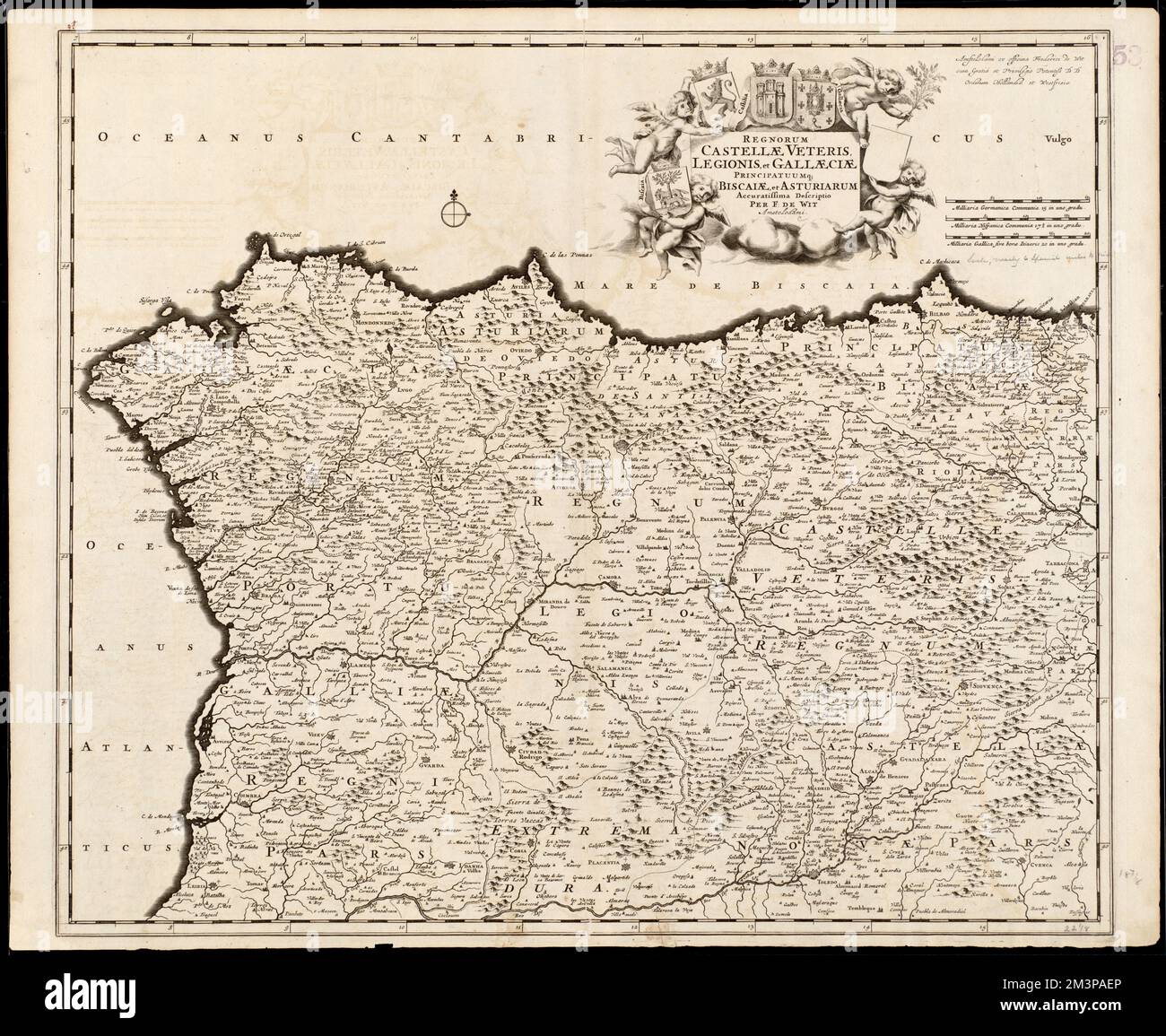 Map of spain 1800 hi-res stock photography and images - Alamy