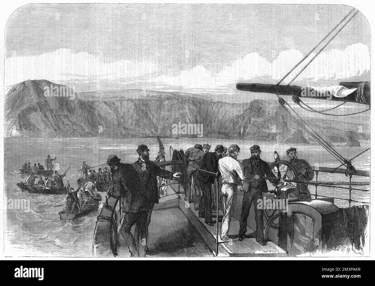 Laying transatlantic telegraph cable hi-res stock photography and ...