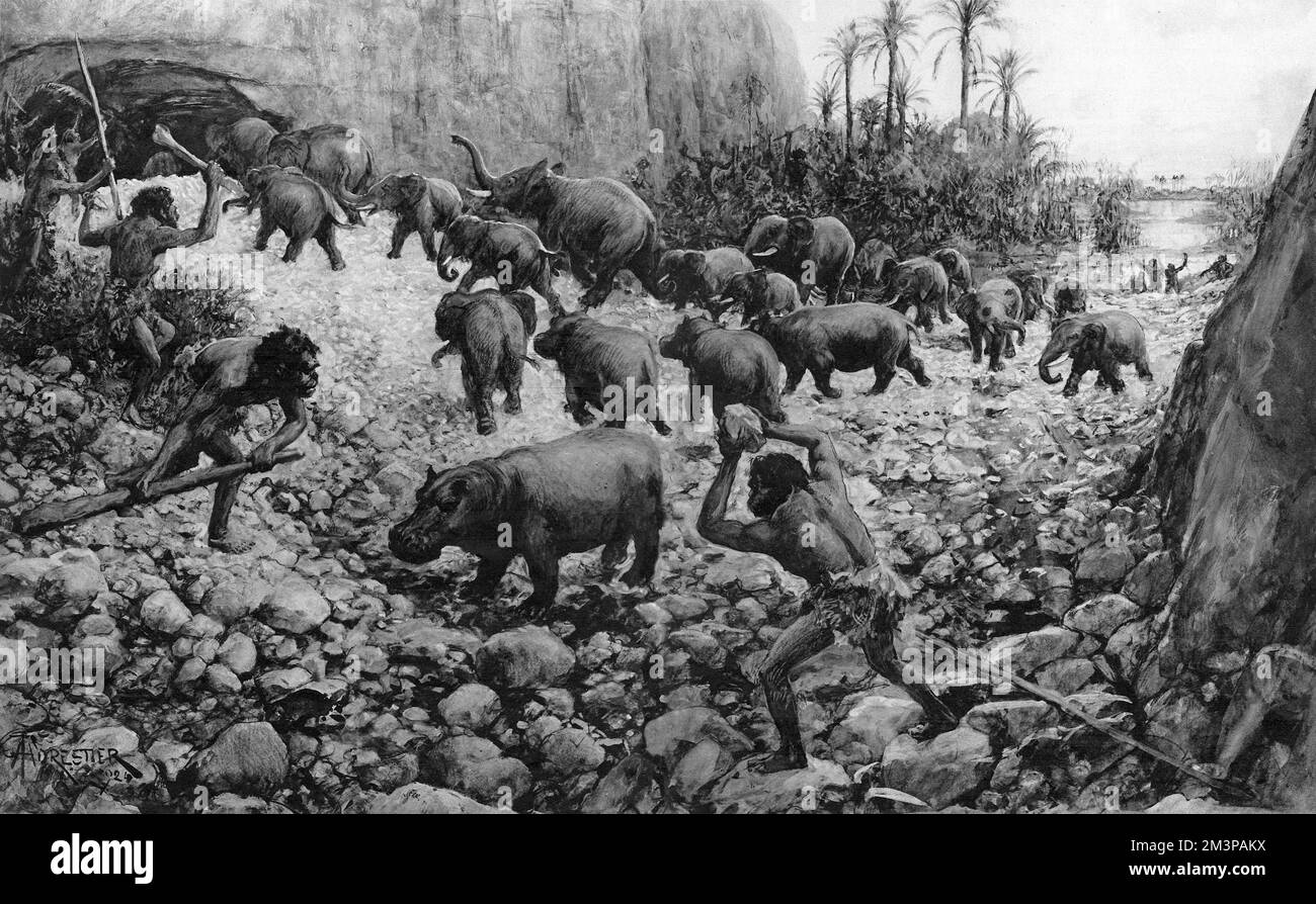 Prehistoric Europe and Africa united by a land-bridge Stock Photo - Alamy