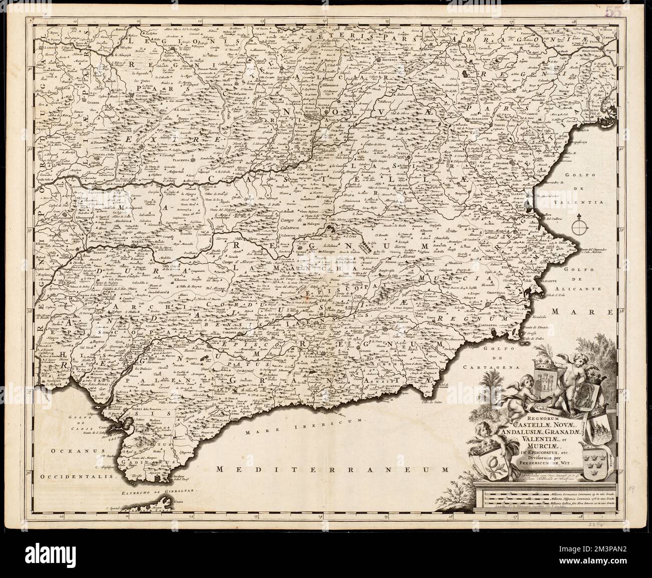 Map of spain 1800 hi-res stock photography and images - Alamy
