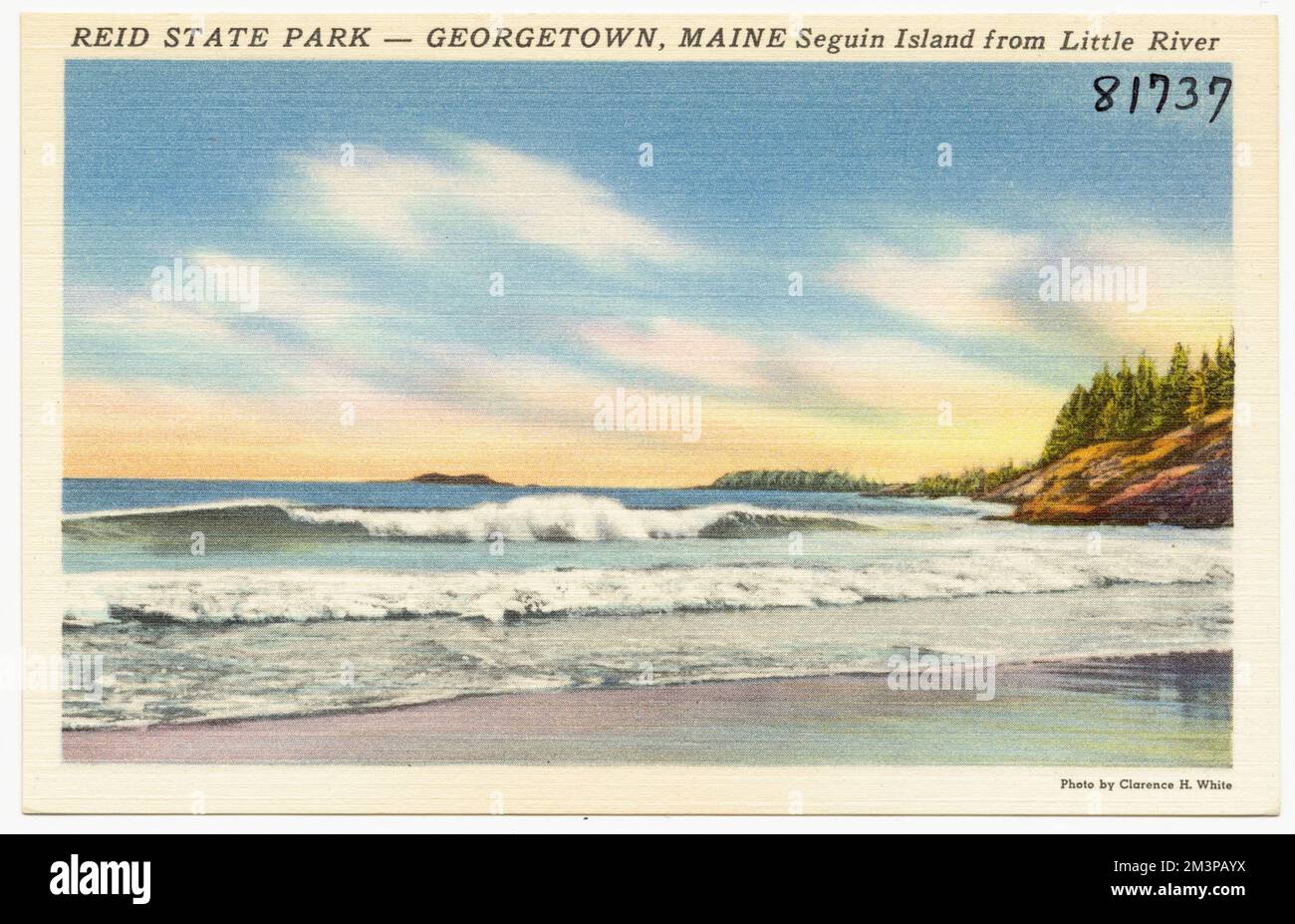 Reid State Park -- Georgetown, Maine, Seguin Island from Little River ...