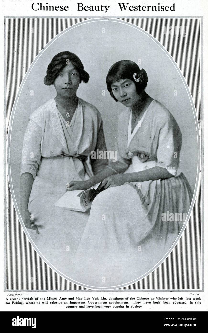 Chinese beauty westernised, 1915 Stock Photo - Alamy