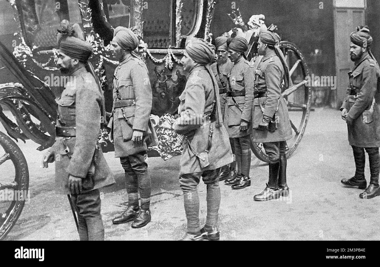 Indian cavalry officers during World War I Stock Photo - Alamy