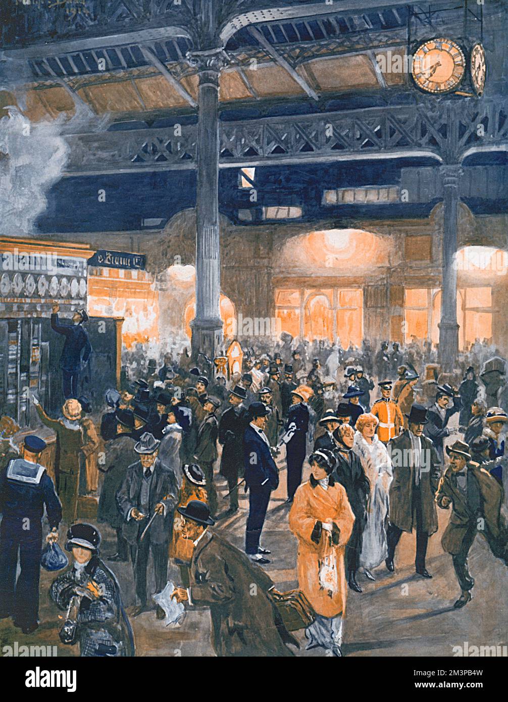 Theatre-goers from the suburbs exit Victoria Station amid office ...