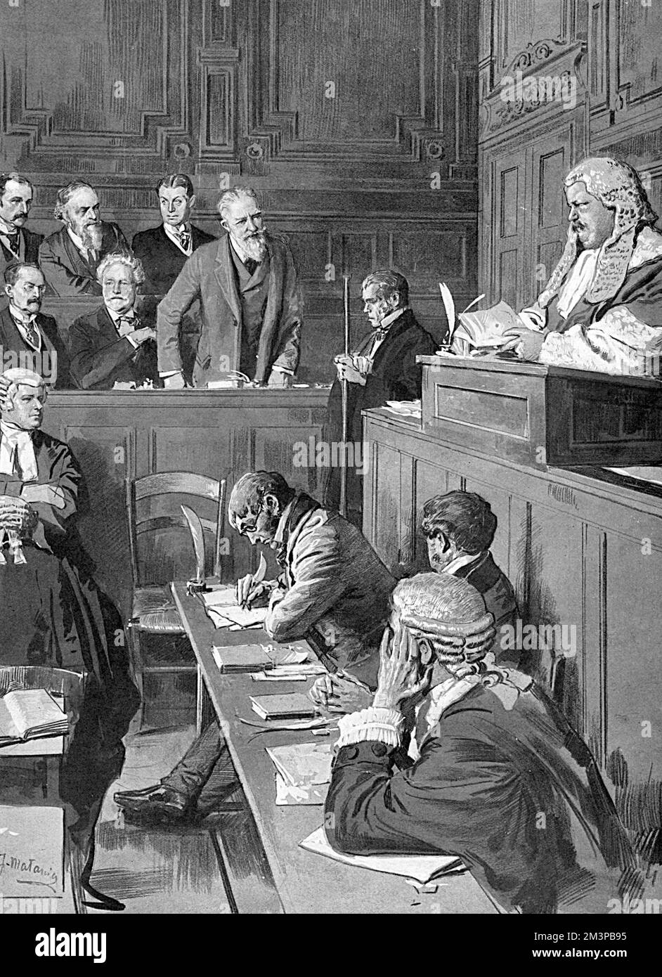 Mock Trial - Mystery of Edwin Drood - Shaw to Chesterton Stock Photo ...