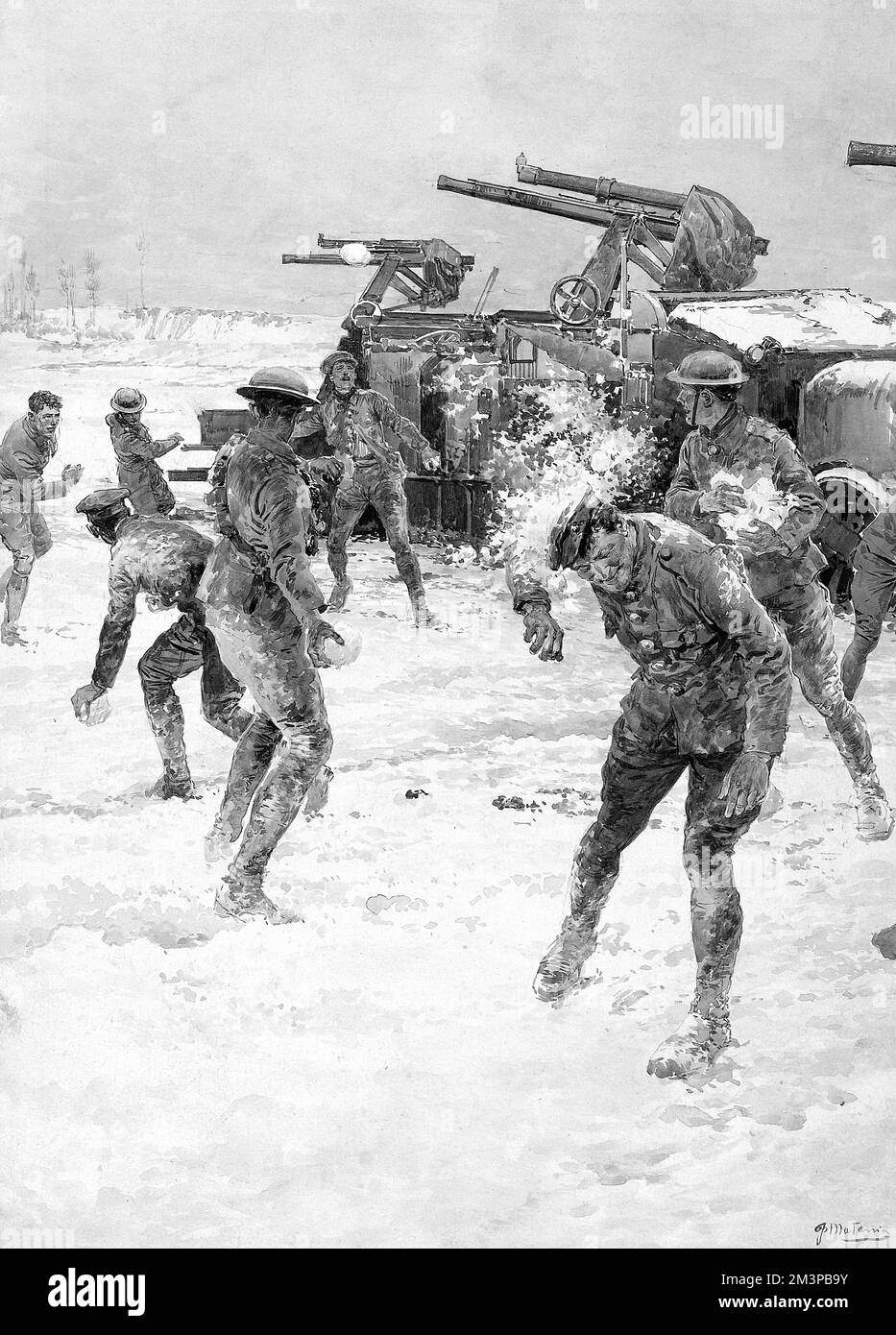 Snow soldiers tanks hi-res stock photography and images - Alamy