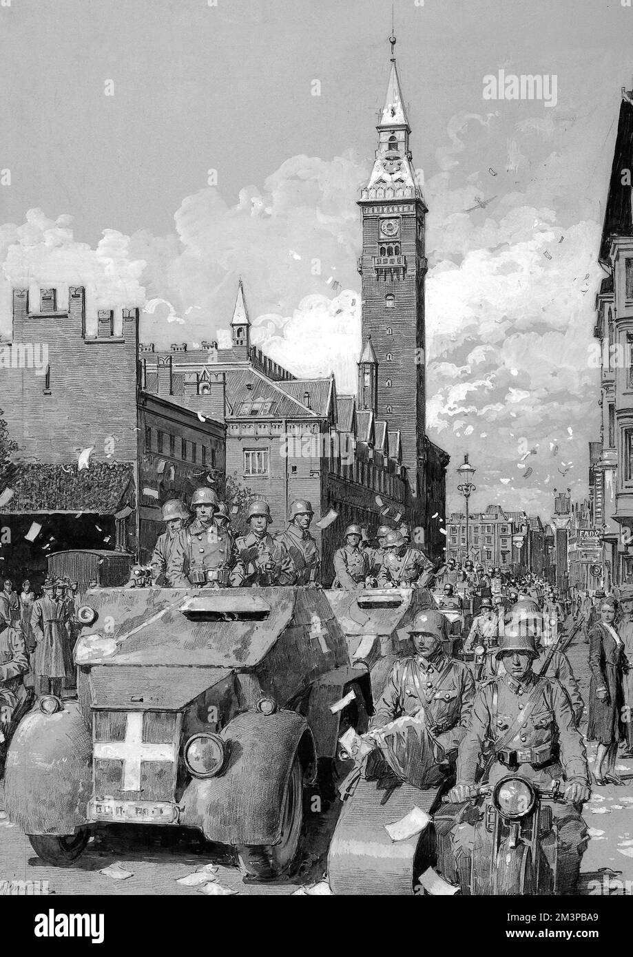 Driving building Black and White Stock Photos & Images - Alamy