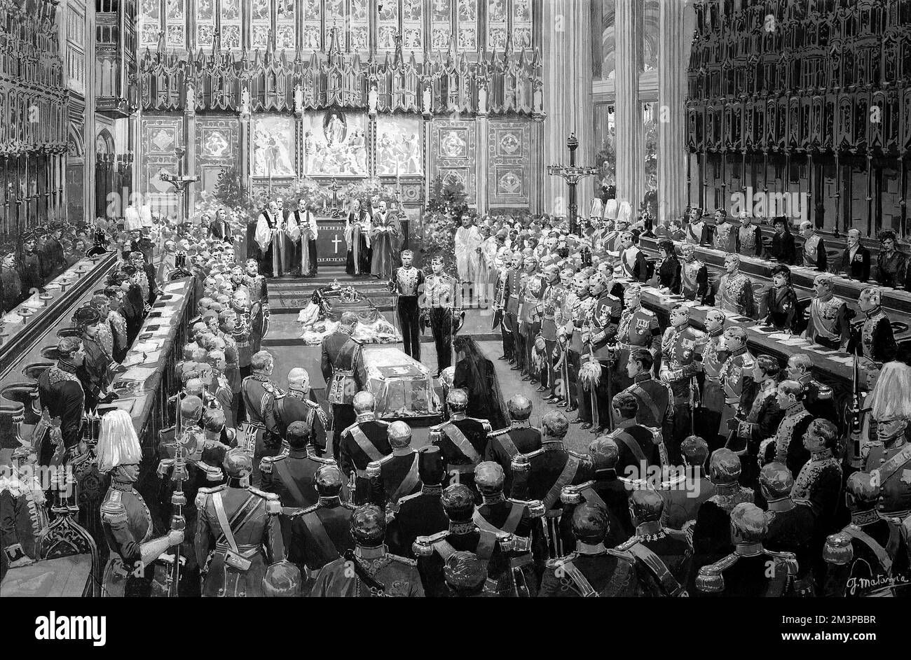 Funeral of Edward VII, St George's Chapel, Windsor Stock Photo - Alamy