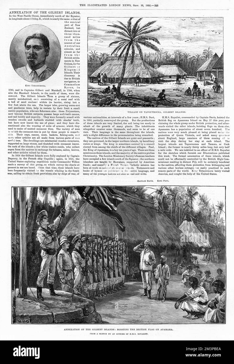 Annexation of the Gilbert Islands Stock Photo - Alamy