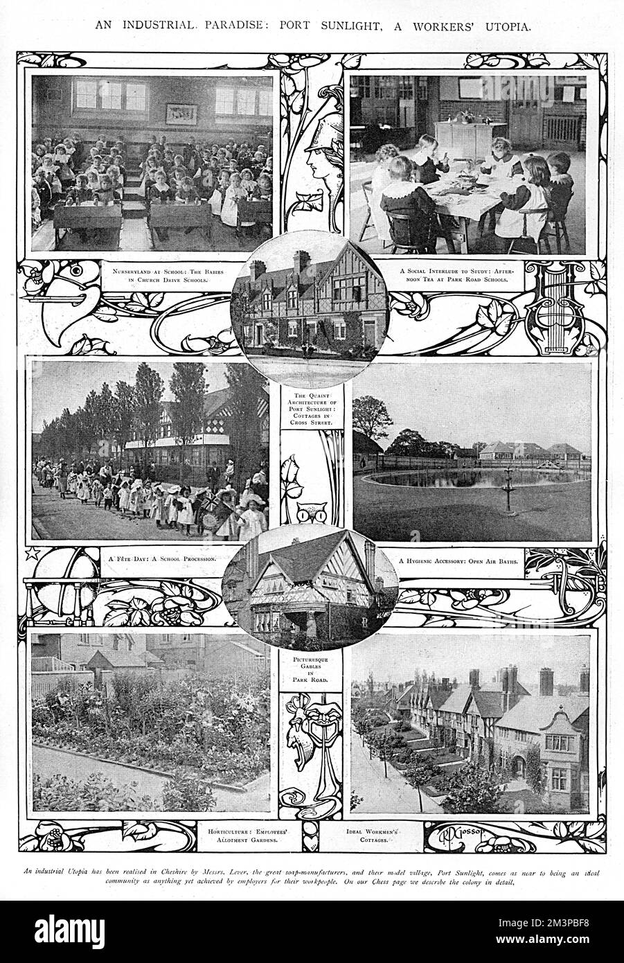 Port Sunlight - a workers' utopia Stock Photo - Alamy