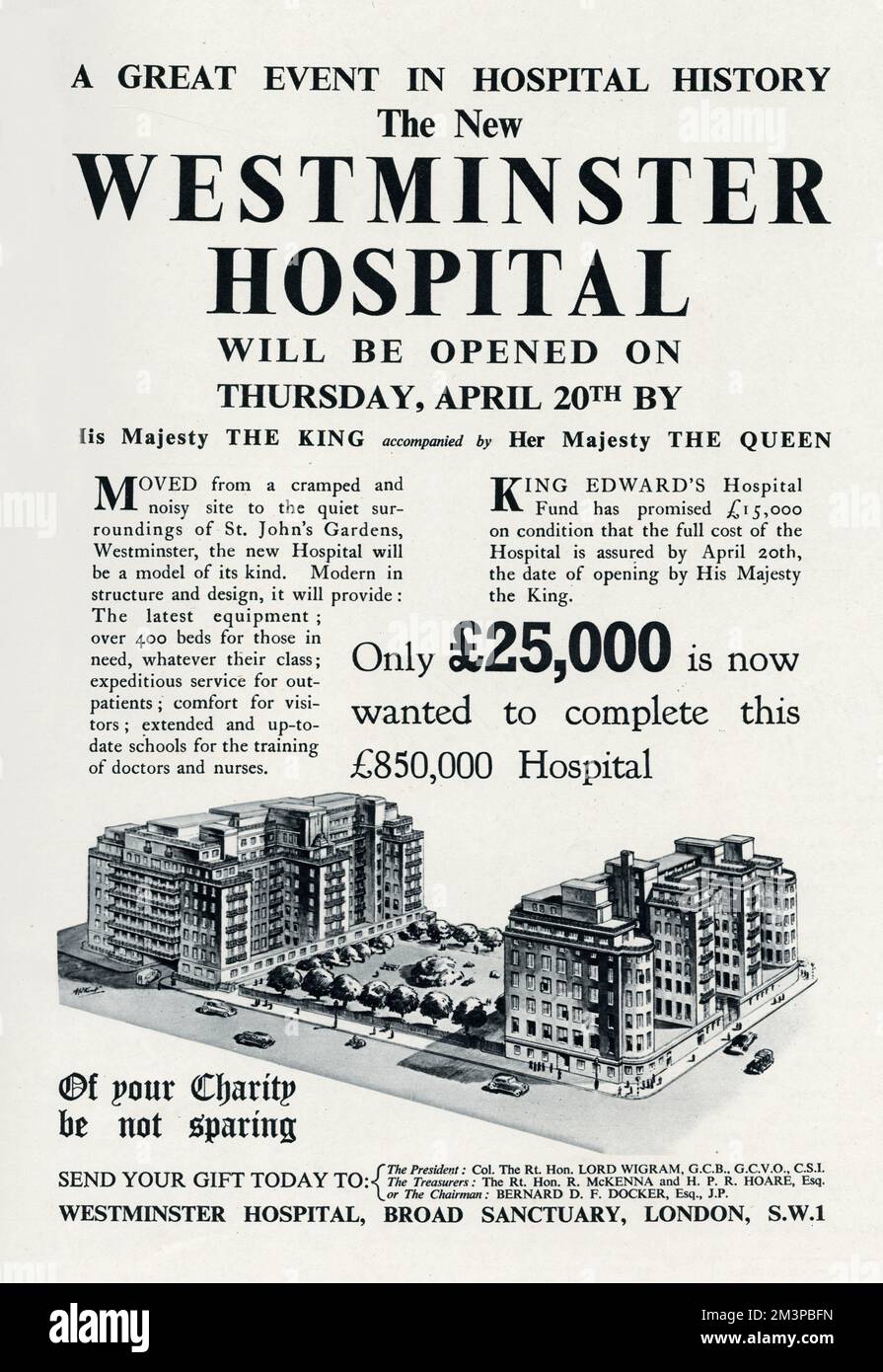 Westminster hospital 1719 hi-res stock photography and images - Alamy
