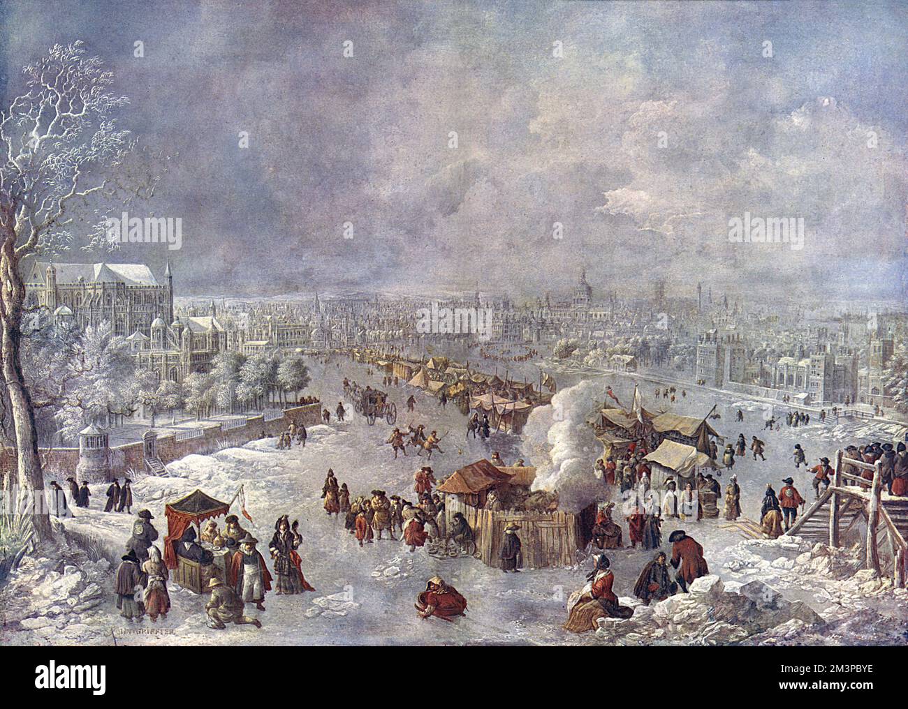 Frost fairs on the thames hi-res stock photography and images - Alamy