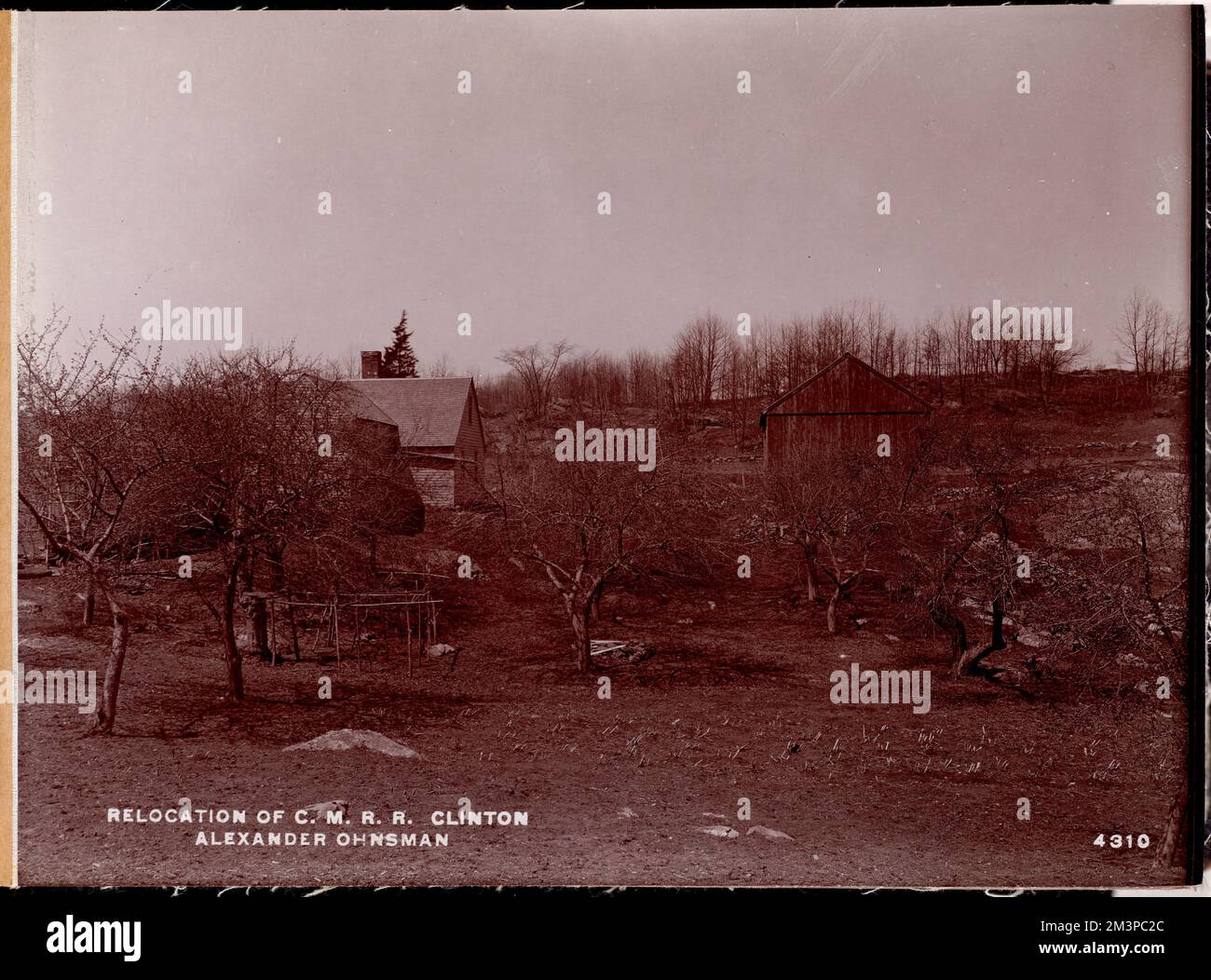 Relocation Central Massachusetts Railroad, Alexander Ohnsman's house ...