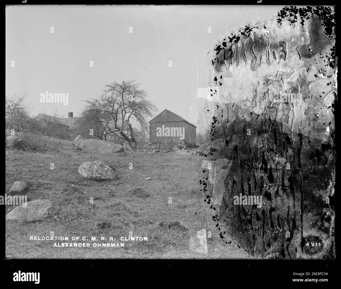 Relocation Central Massachusetts Railroad, Alexander Ohnsman's house ...