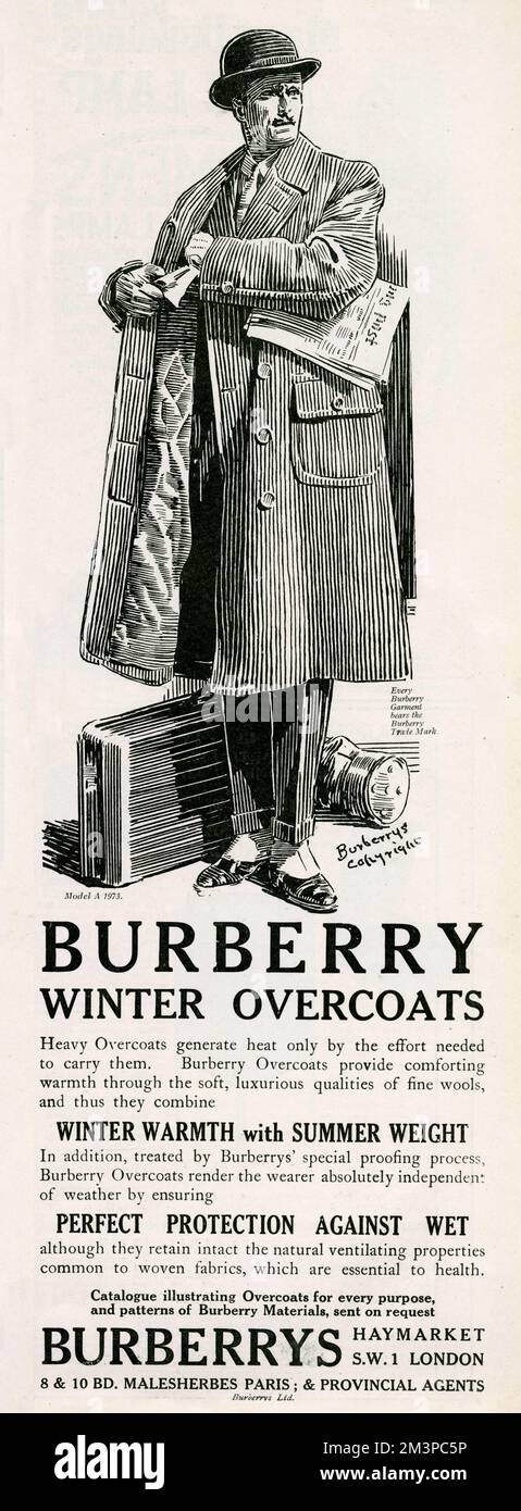 Burberry advert hi-res stock photography and images - Alamy