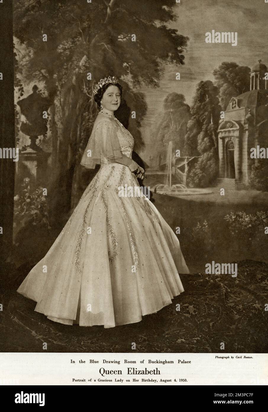 Queen Elizabeth, consort of King George VI (1900 - 2002), in the Blue ...