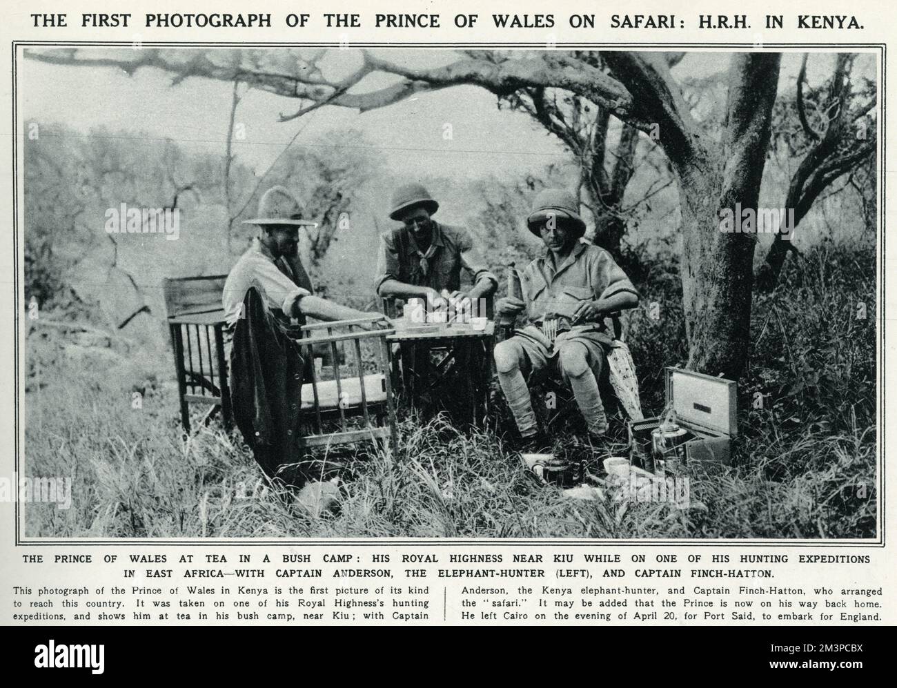 Edward Prince of Wales with Denys Finch-Hatton Stock Photo - Alamy