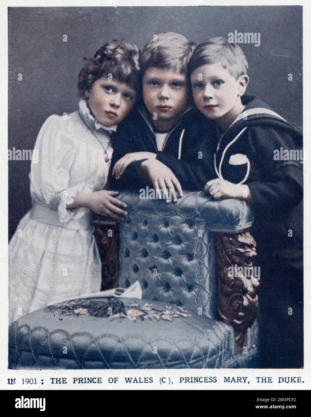 Princess Mary, Prince Edward and Prince Albert Stock Photo - Alamy