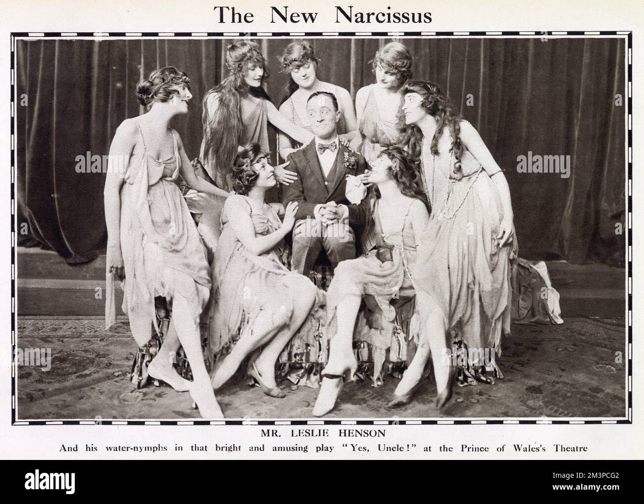 Leslie Henson in Yes, Uncle! during WW1 Stock Photo - Alamy
