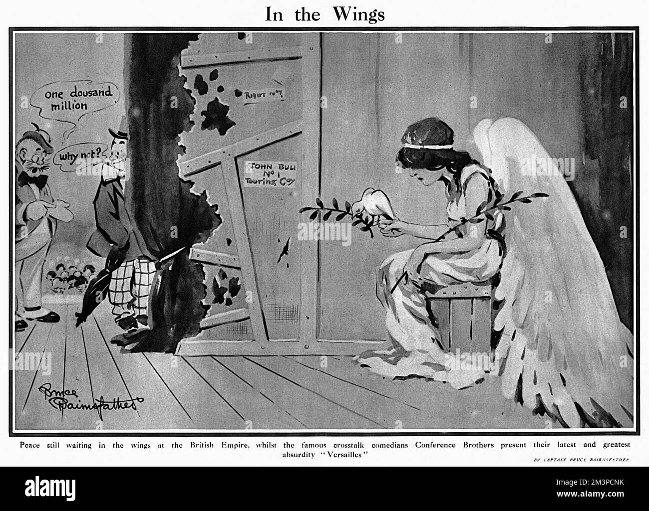 Versailles 1919 cartoon hi-res stock photography and images - Alamy