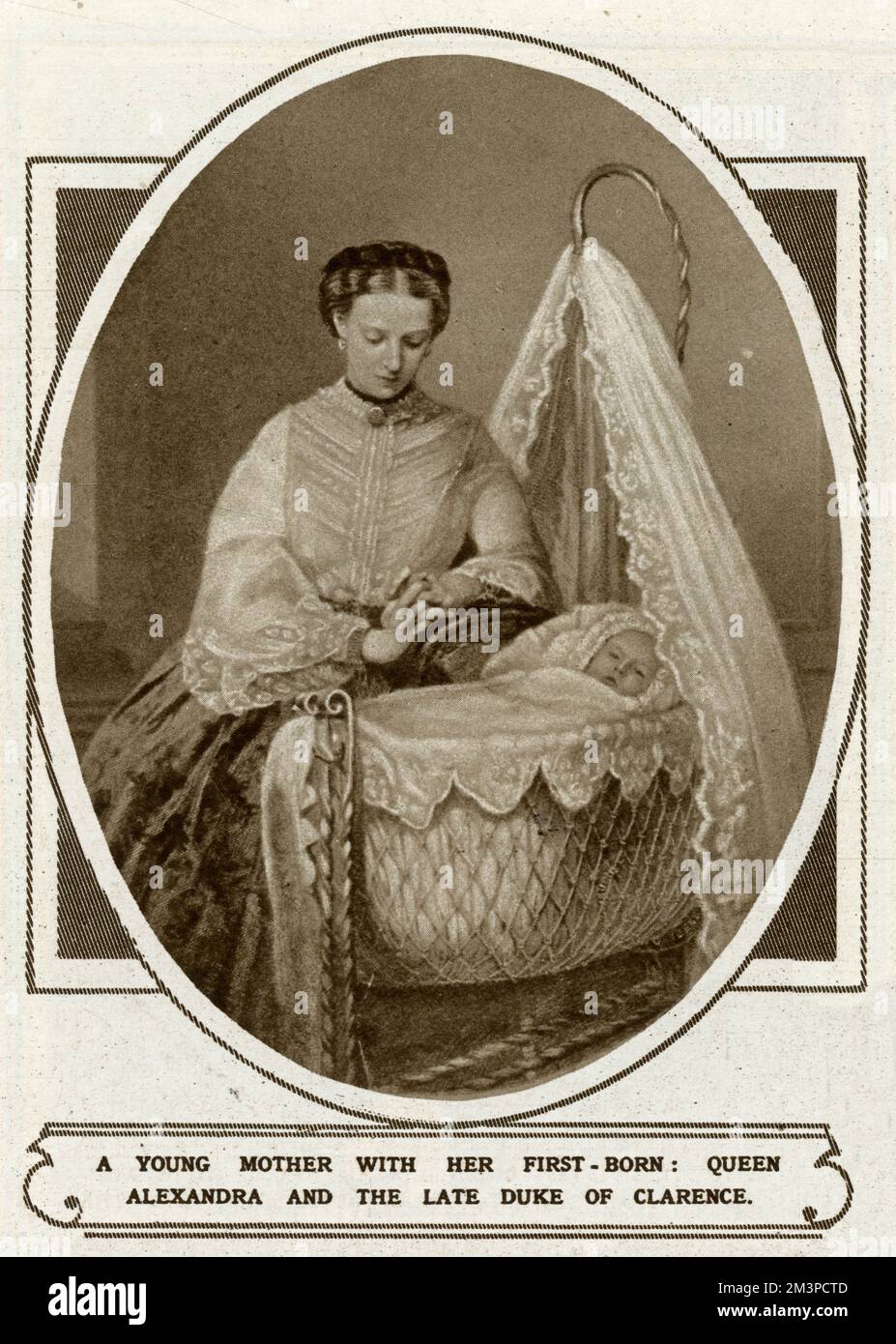 Princess Alexandra with her first son Prince Albert Victor Stock Photo ...