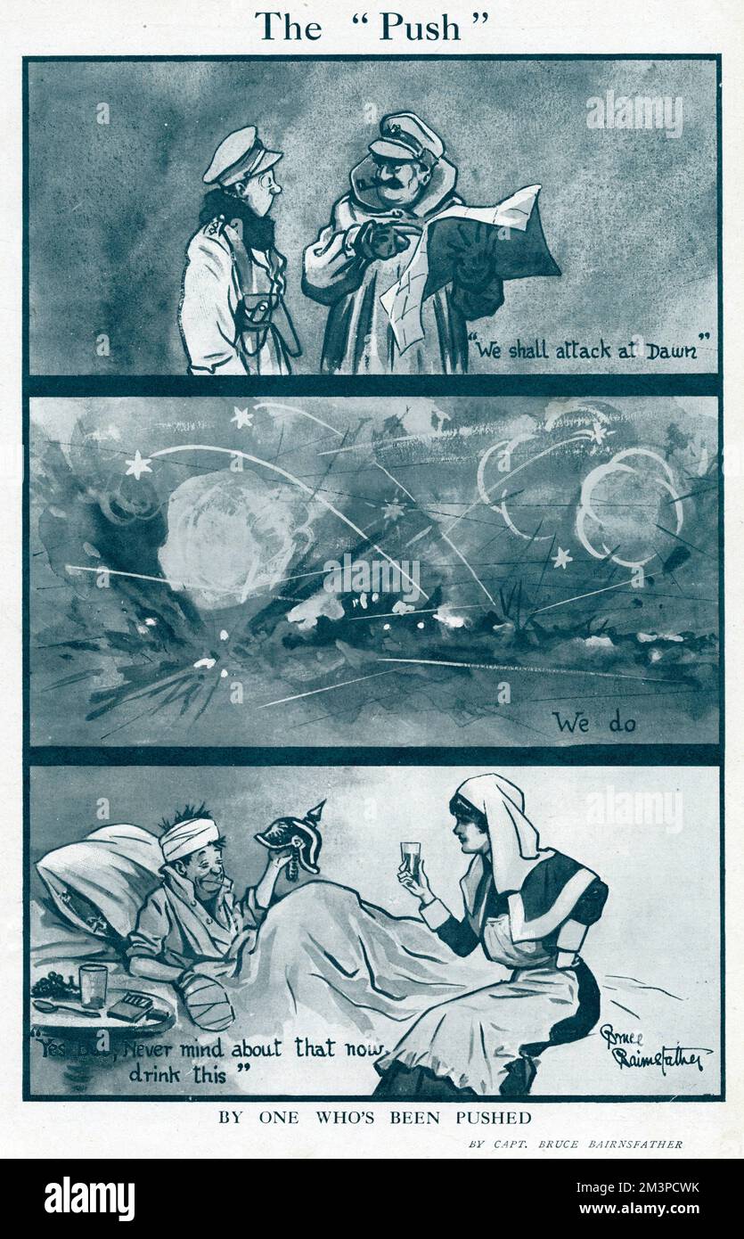 The Push by Bruce Bairnsfather Stock Photo - Alamy