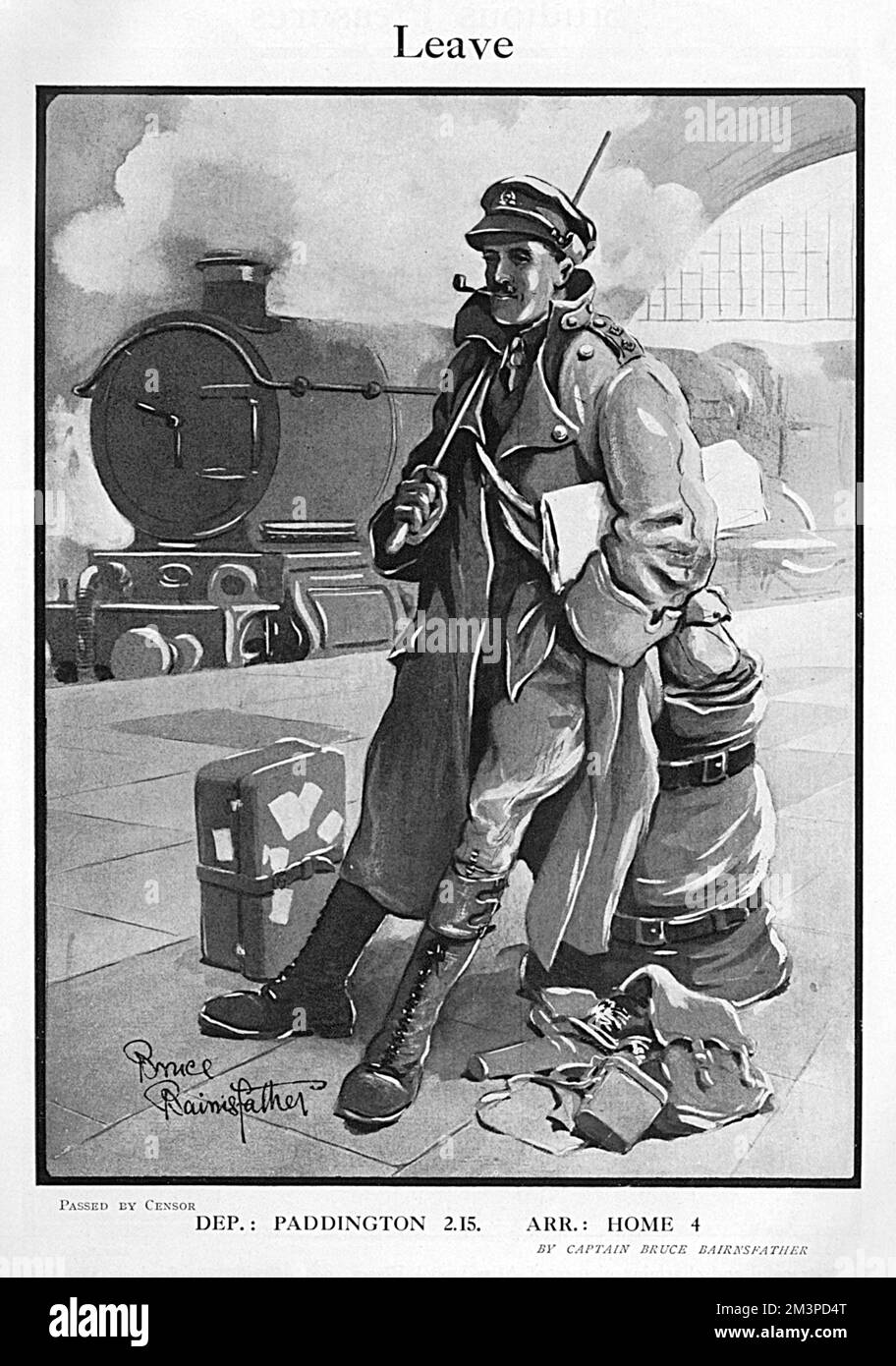 Train leave Black and White Stock Photos & Images - Alamy