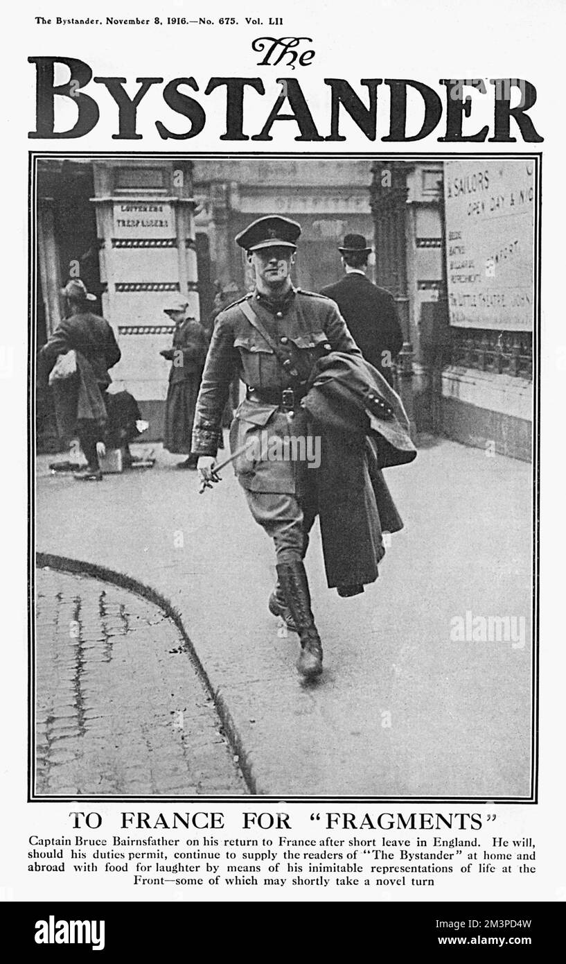 Captain Bruce Bairnsfather Stock Photo - Alamy