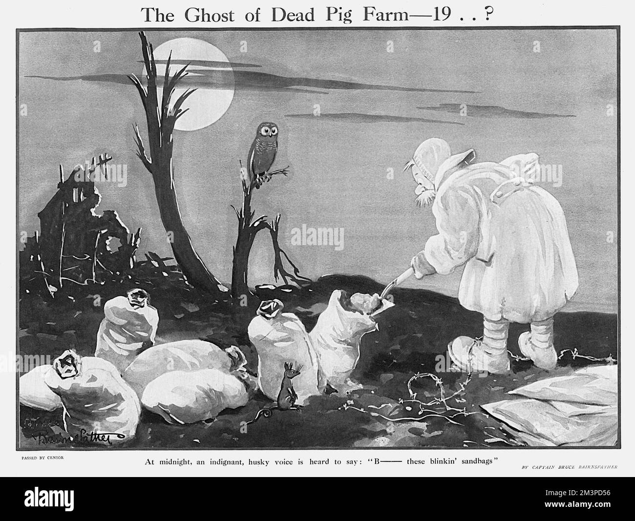 The Ghost of Dead Pig Farm - 19..?, by Bairnsfather Stock Photo - Alamy