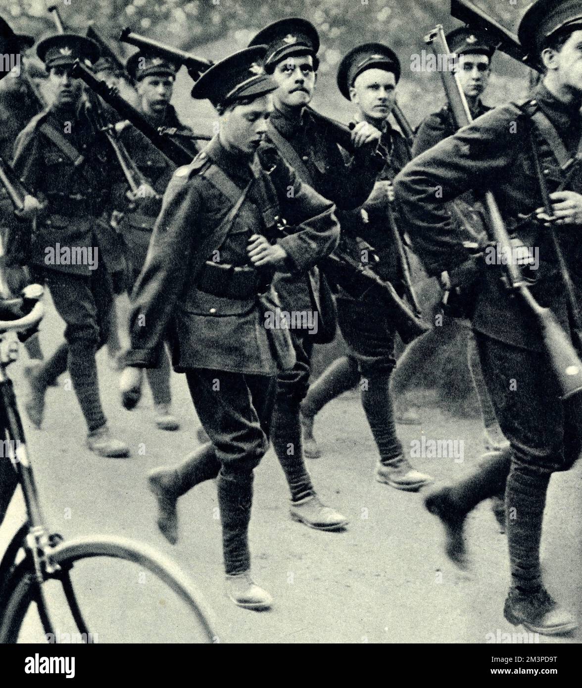 Prince of Wales during a march 1913 Stock Photo - Alamy
