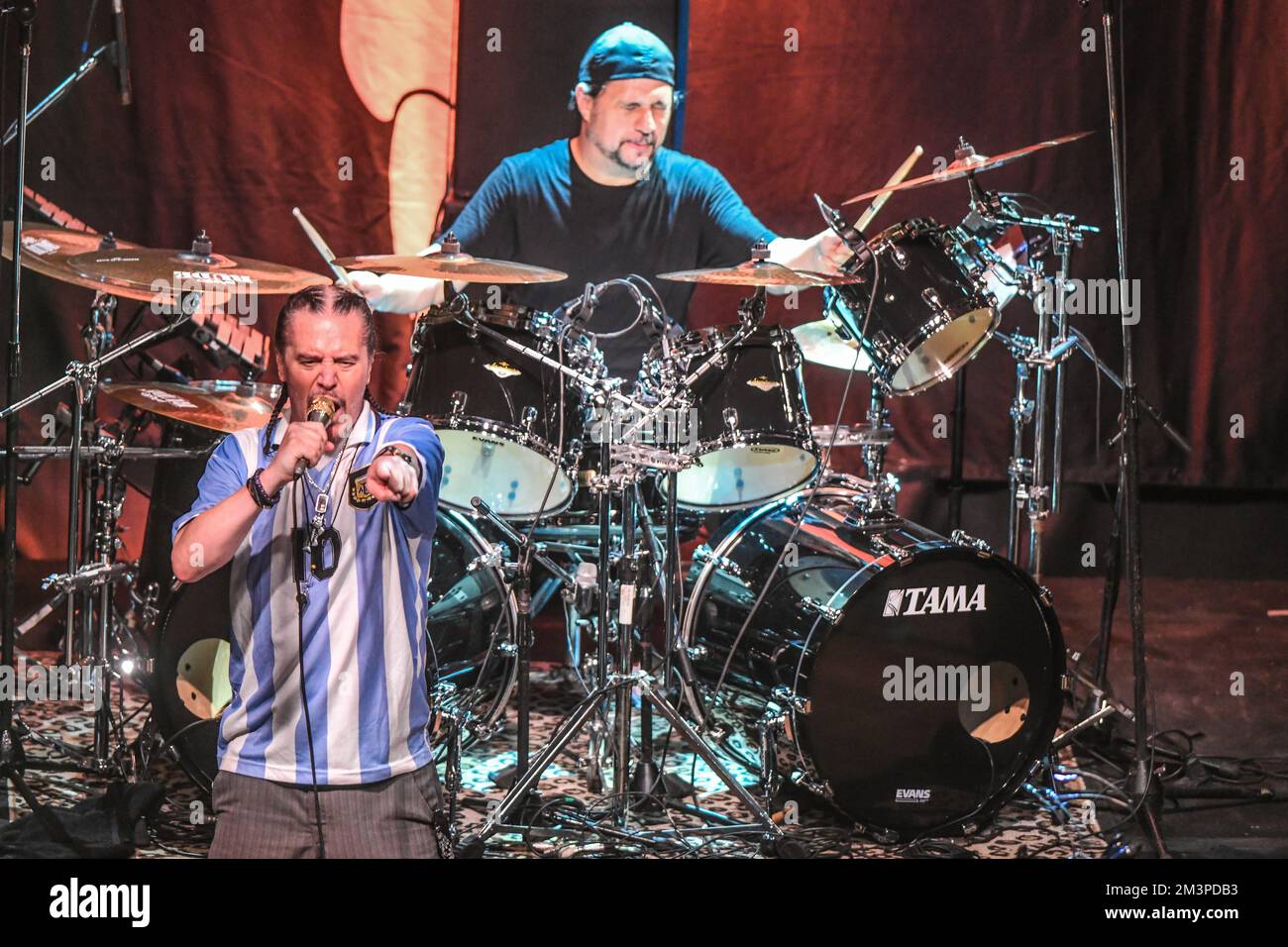 Mr. Bungle: Mike Patton (vocals) and Dave Lombardo (drums Stock Photo ...