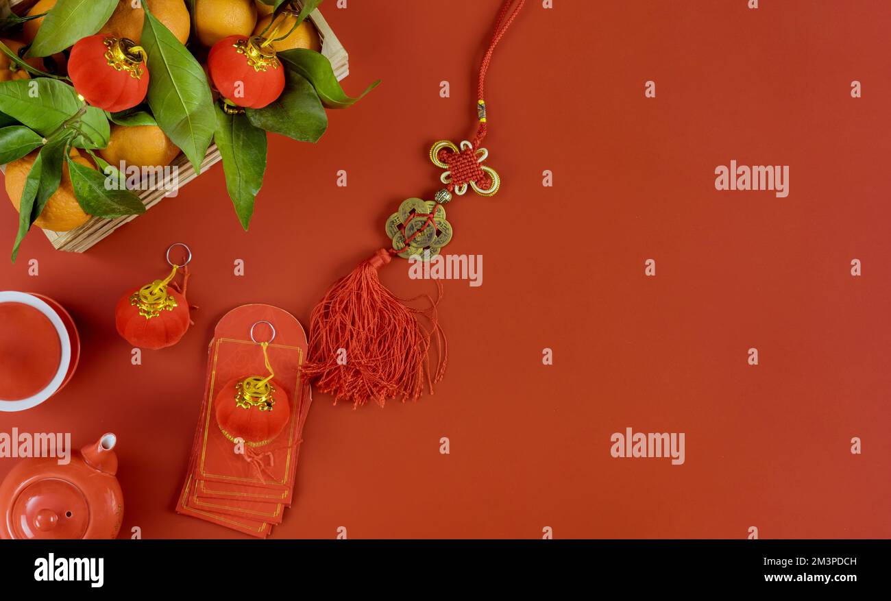 Chinese new year decoration traditional lunar new year red envelopes ...