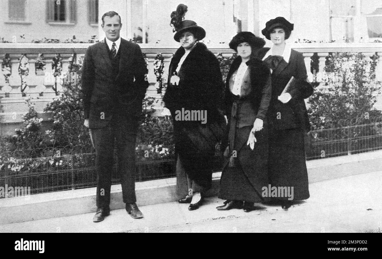 Tennis player and four-times Wimbledon champion A. F. Wilding pictured ...