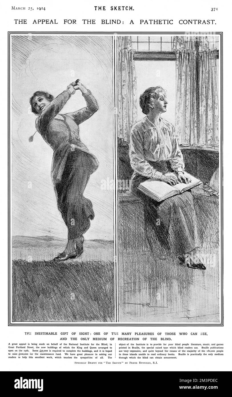 The Gift of Sight & Braille as only recreation of the blind Stock Photo ...