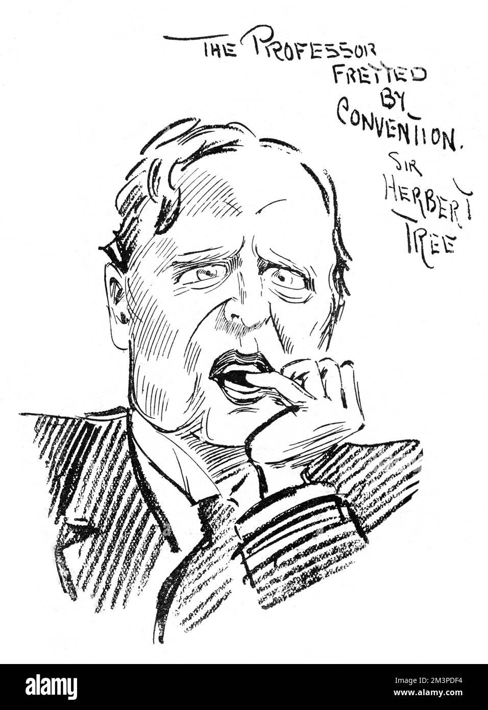 Impression of the actor Sir Herbert Tree in the role of Professor ...