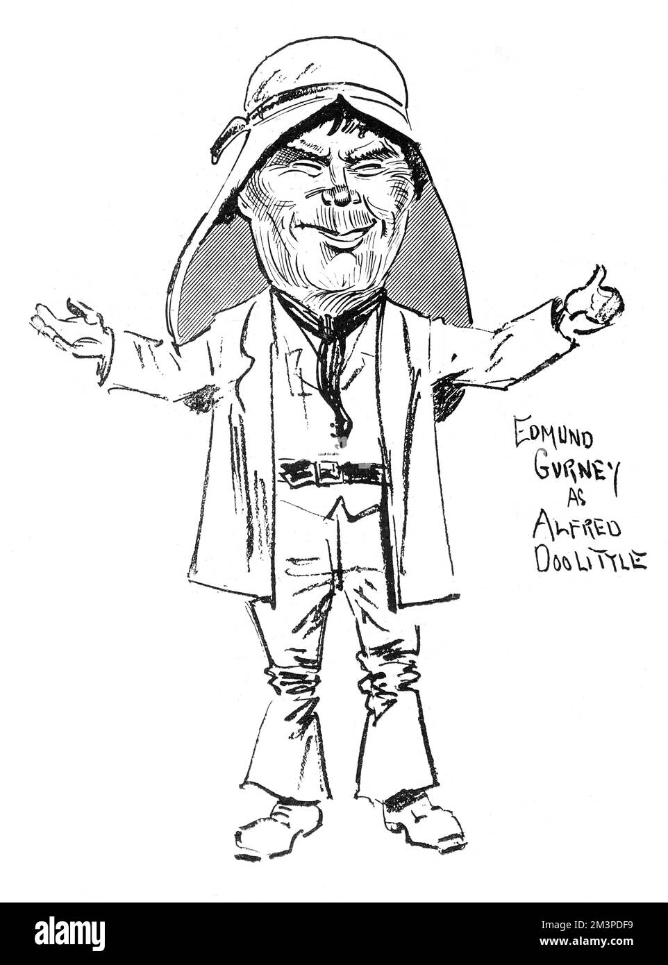 Edmund Gurney as Alfred Doolittle in Pygmalion, 1914 Stock Photo - Alamy