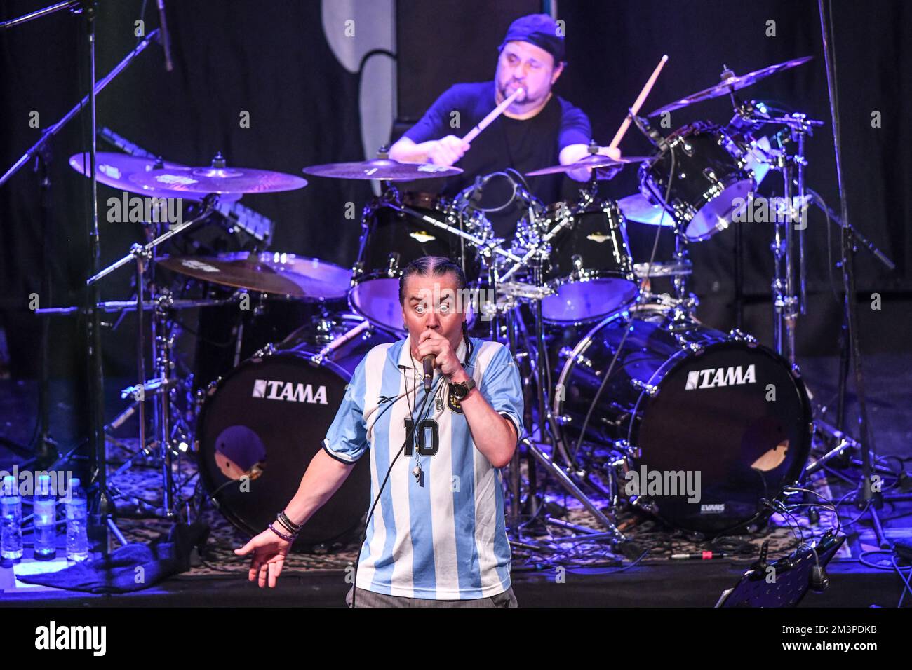 Mr. Bungle: Mike Patton (vocals) and Dave Lombardo (drums Stock Photo ...