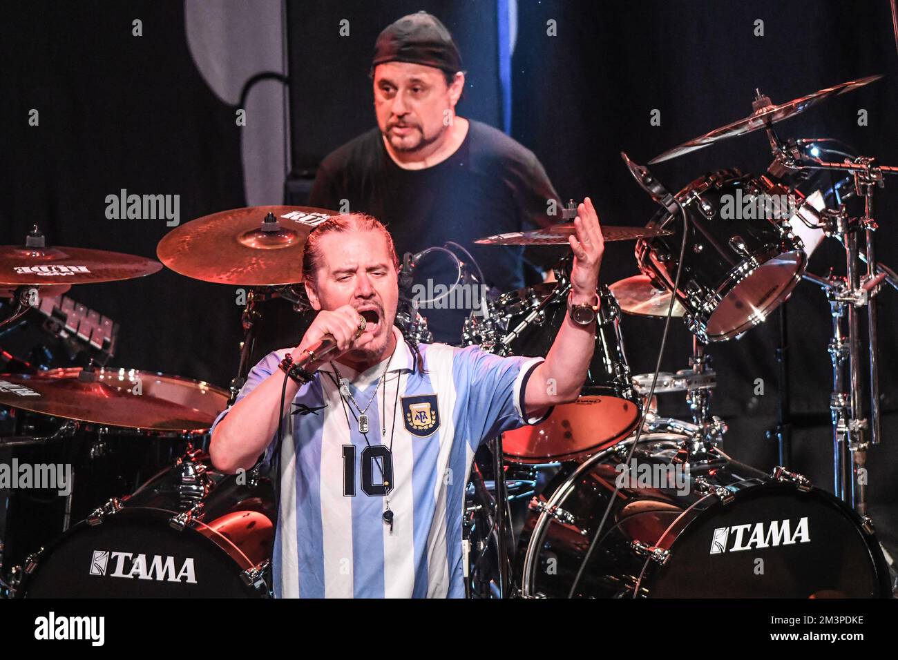 Mr. Bungle: Mike Patton (vocals) and Dave Lombardo (drums Stock Photo ...