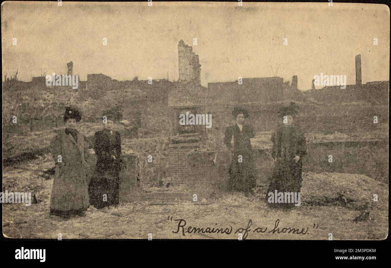 Remains of a home , Fires, Ruins, Houses. Chelsea Public Library ...