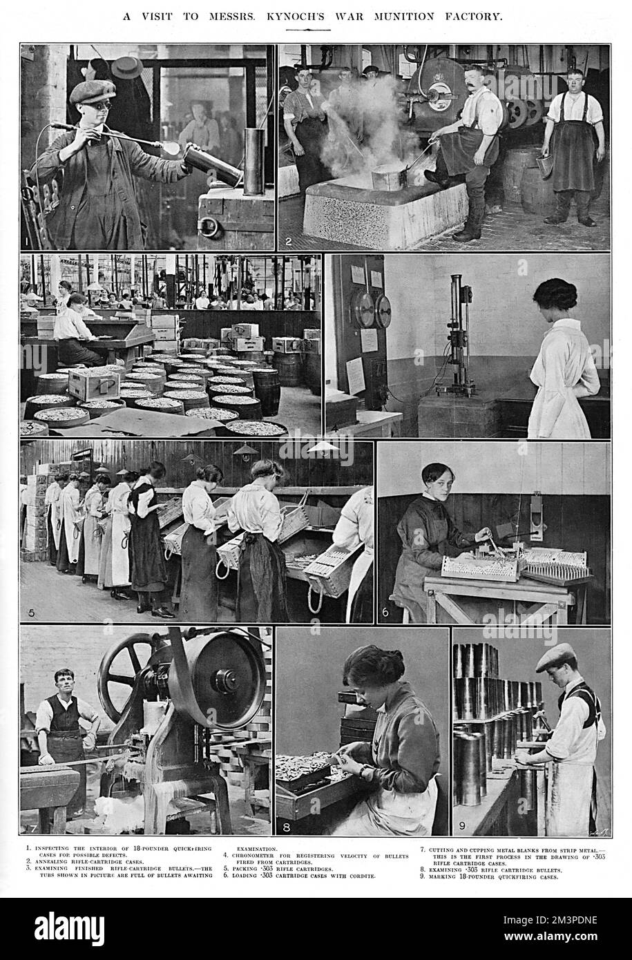 World war one munition production hi-res stock photography and images ...