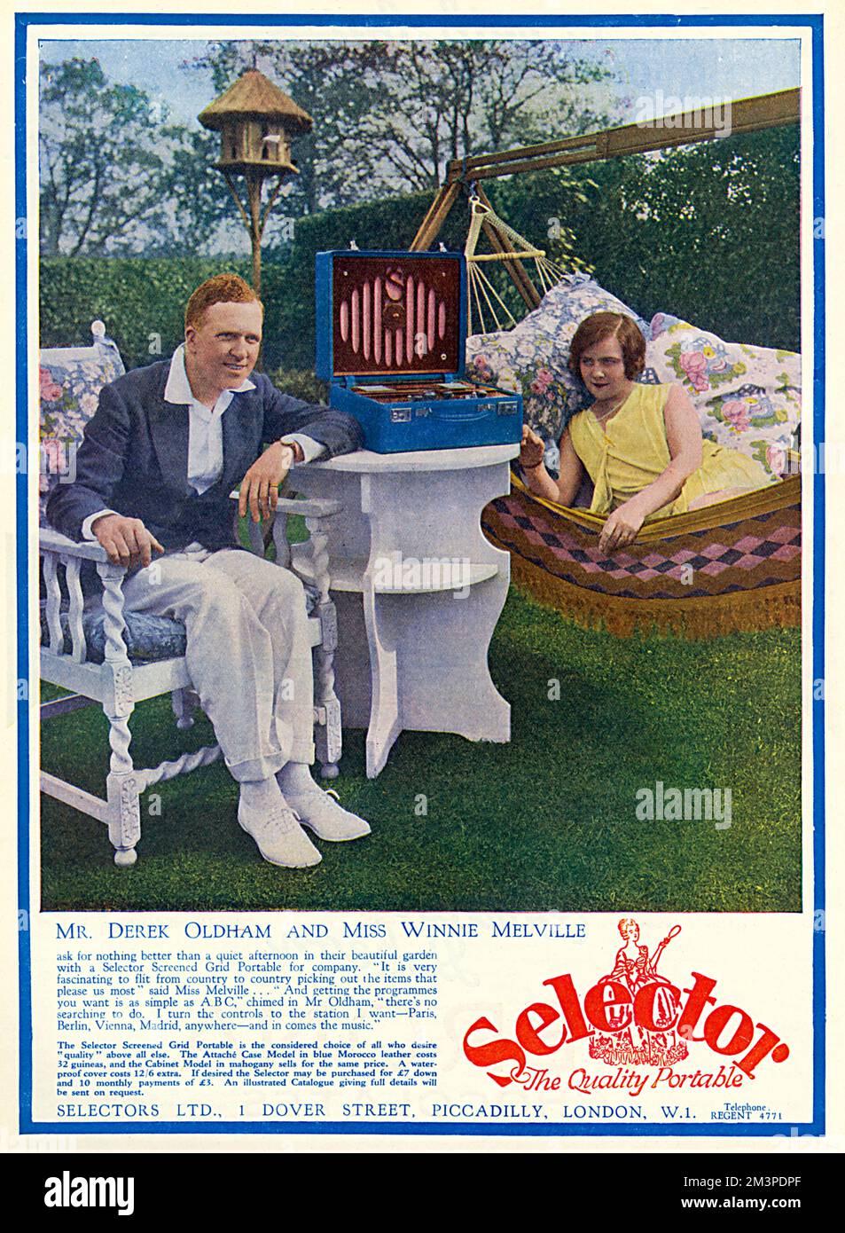 Advertisement for a portable radio hi-res stock photography and images ...